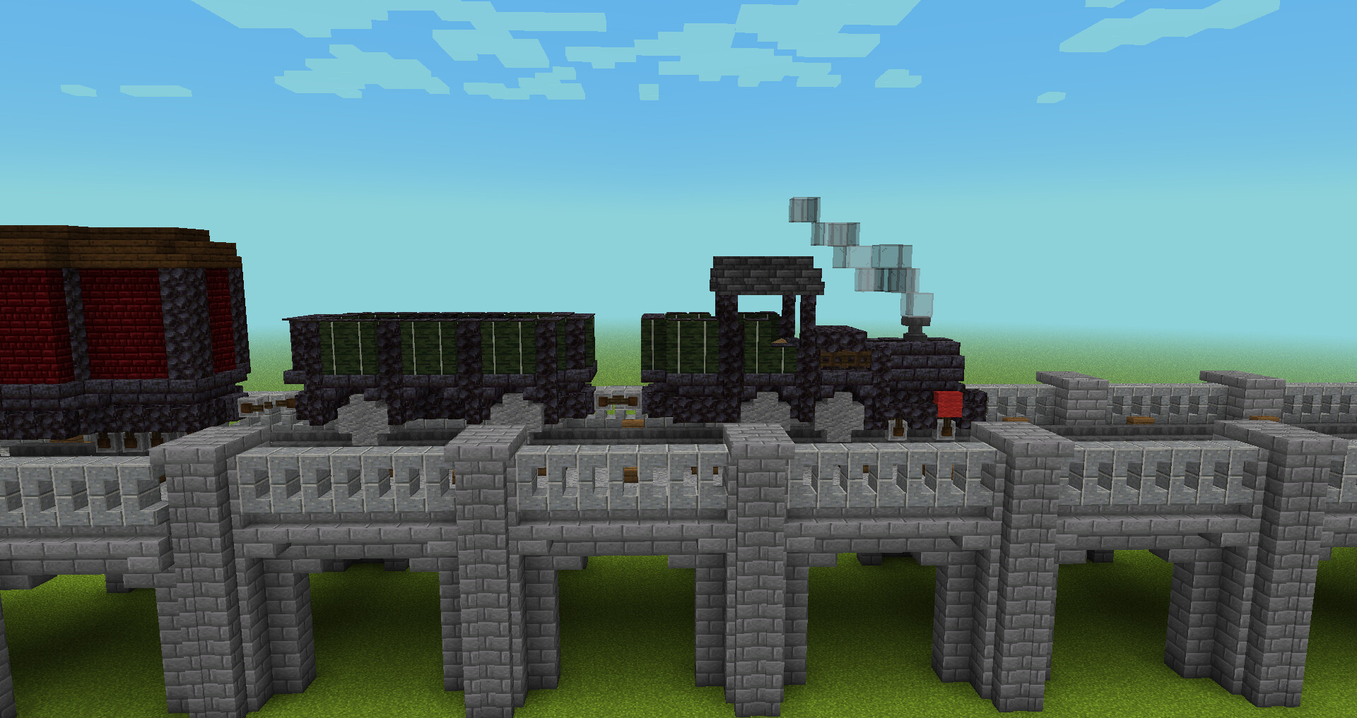 Train (Diagonal) Minecraft Map
