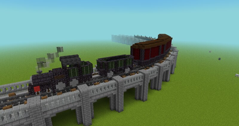 Train (Diagonal) Minecraft Map