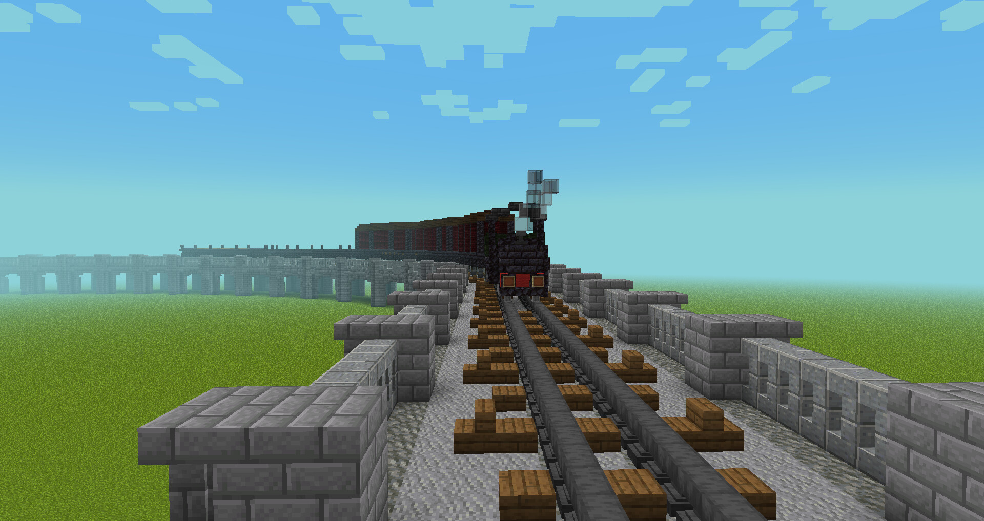 Train (Diagonal) Minecraft Map