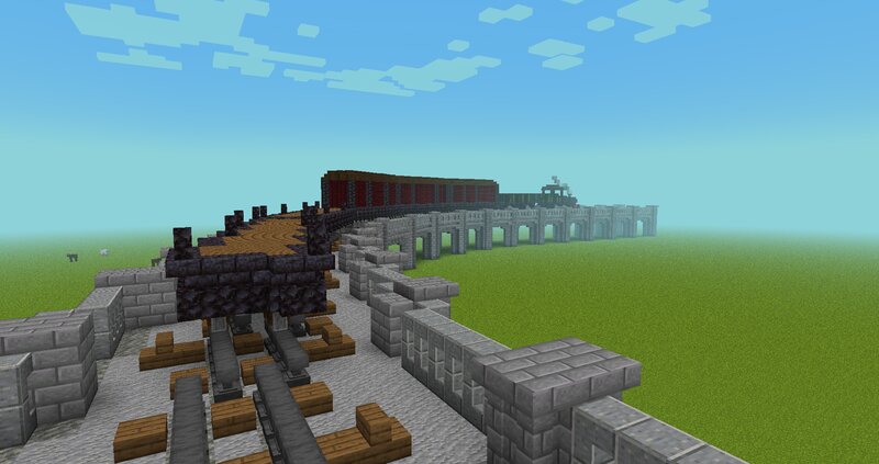 Train (Diagonal) Minecraft Map