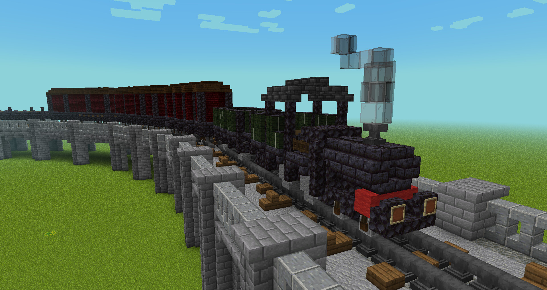 Train (Diagonal) Minecraft Map