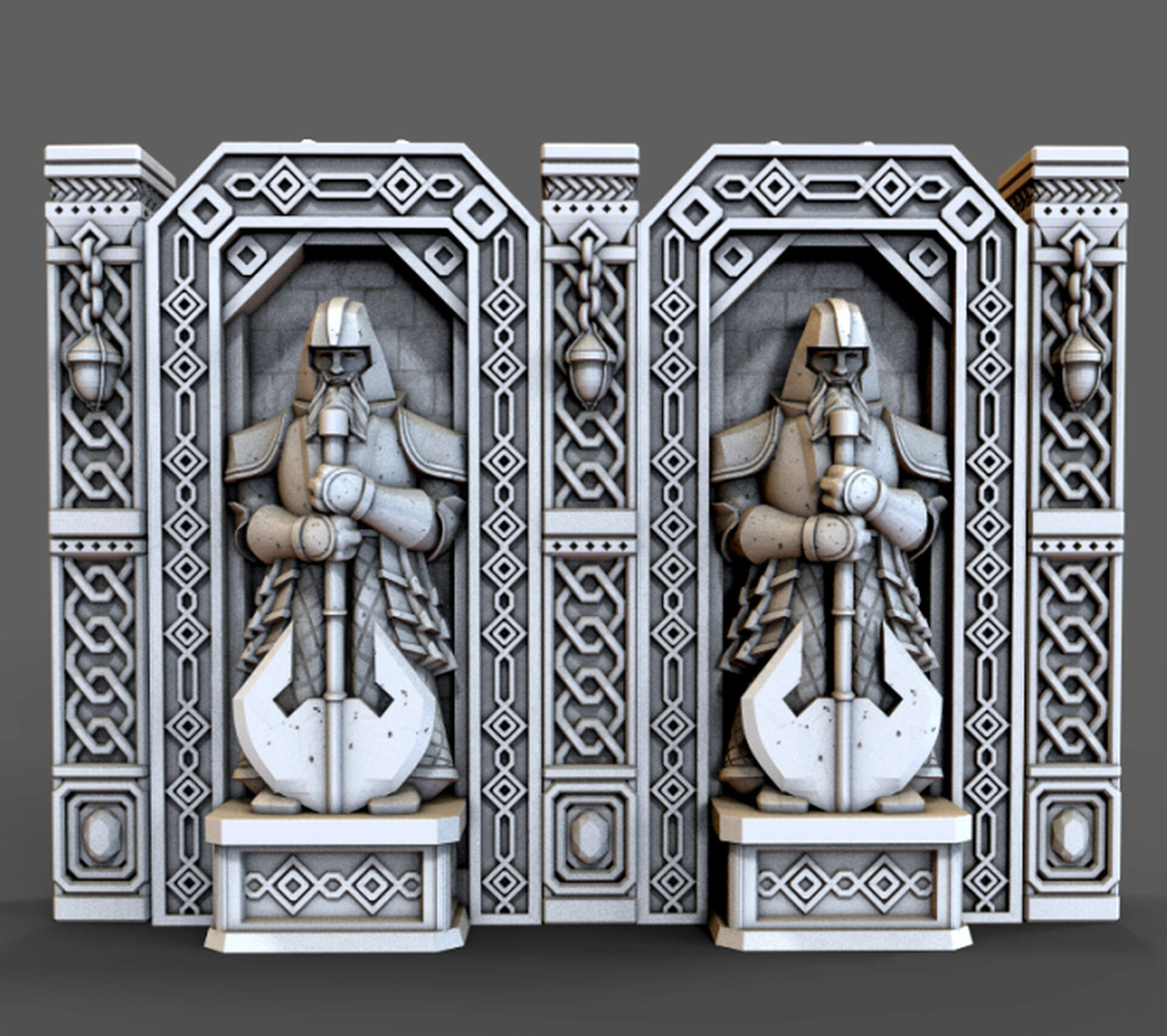 Dwarven statue | Khazad Dûm Minecraft Map