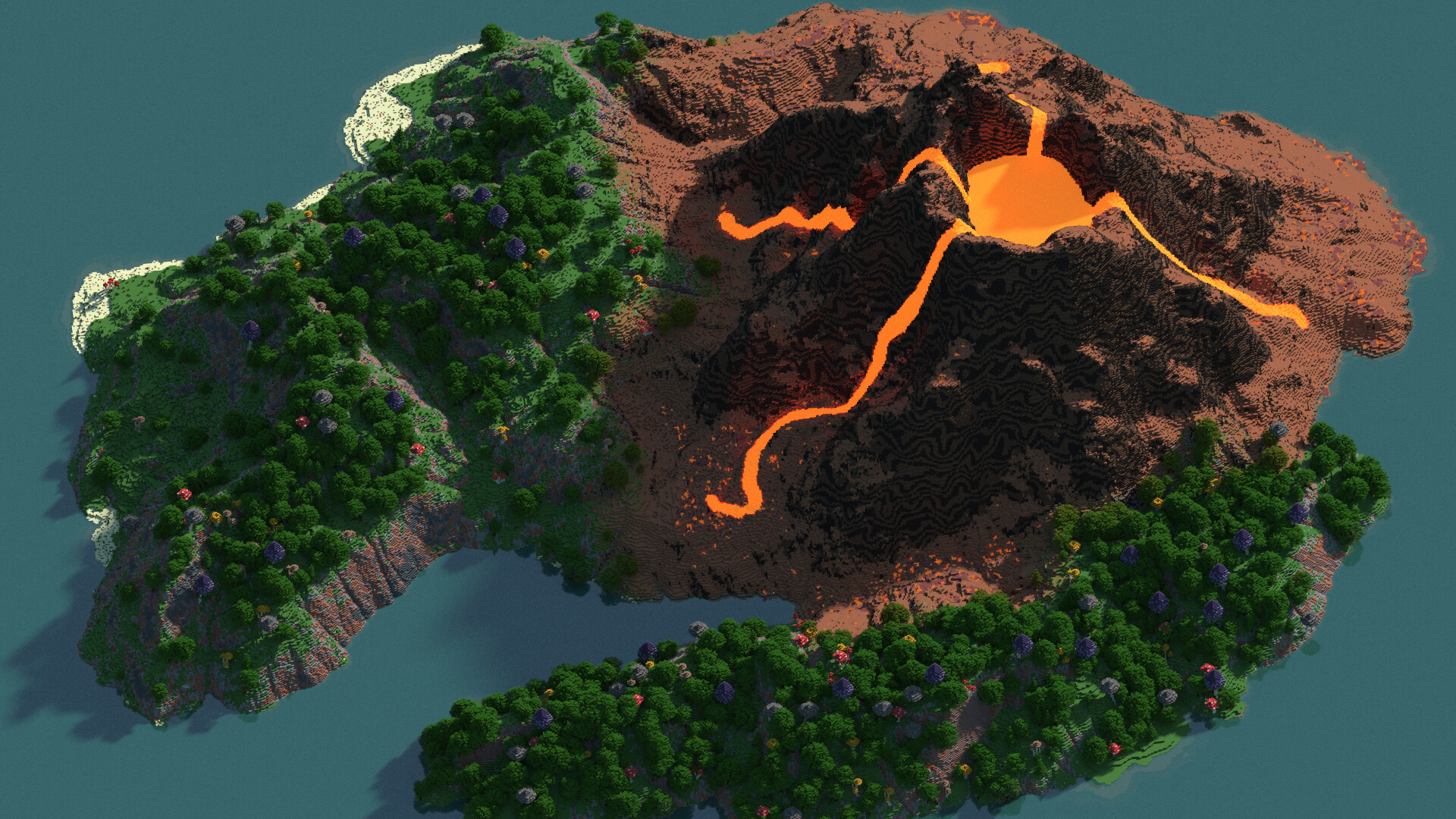 Likeside - 10000x10000 | Landscape & Survival Map | Dungeon & Cave | 1. ...