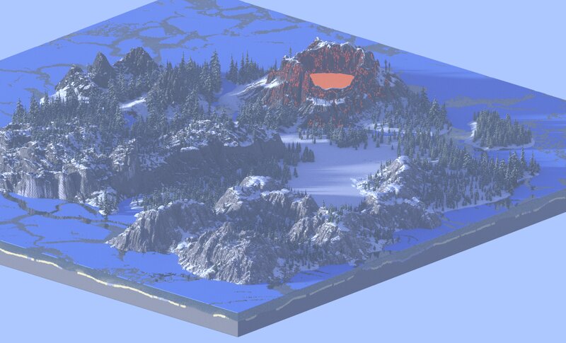 Winter Hunger games map (1.5k x 1.5k) Custom worldpainter world ...