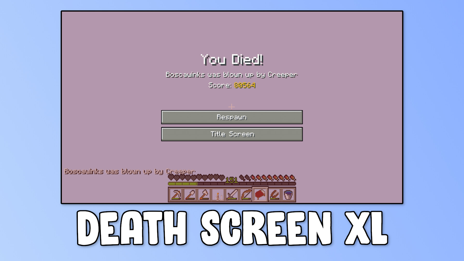 Death Screen XL Minecraft Map
