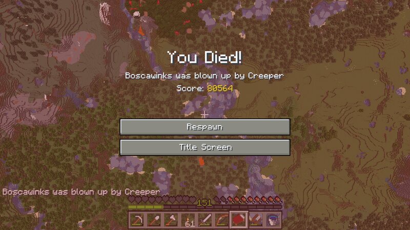 Death Screen XL Minecraft Map