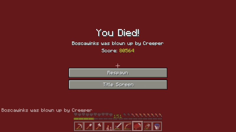 Death Screen XL Minecraft Map