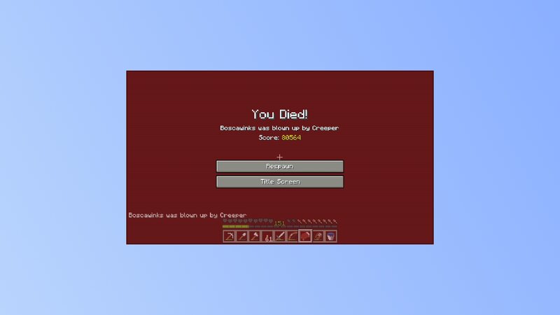 Death Screen XL Minecraft Map