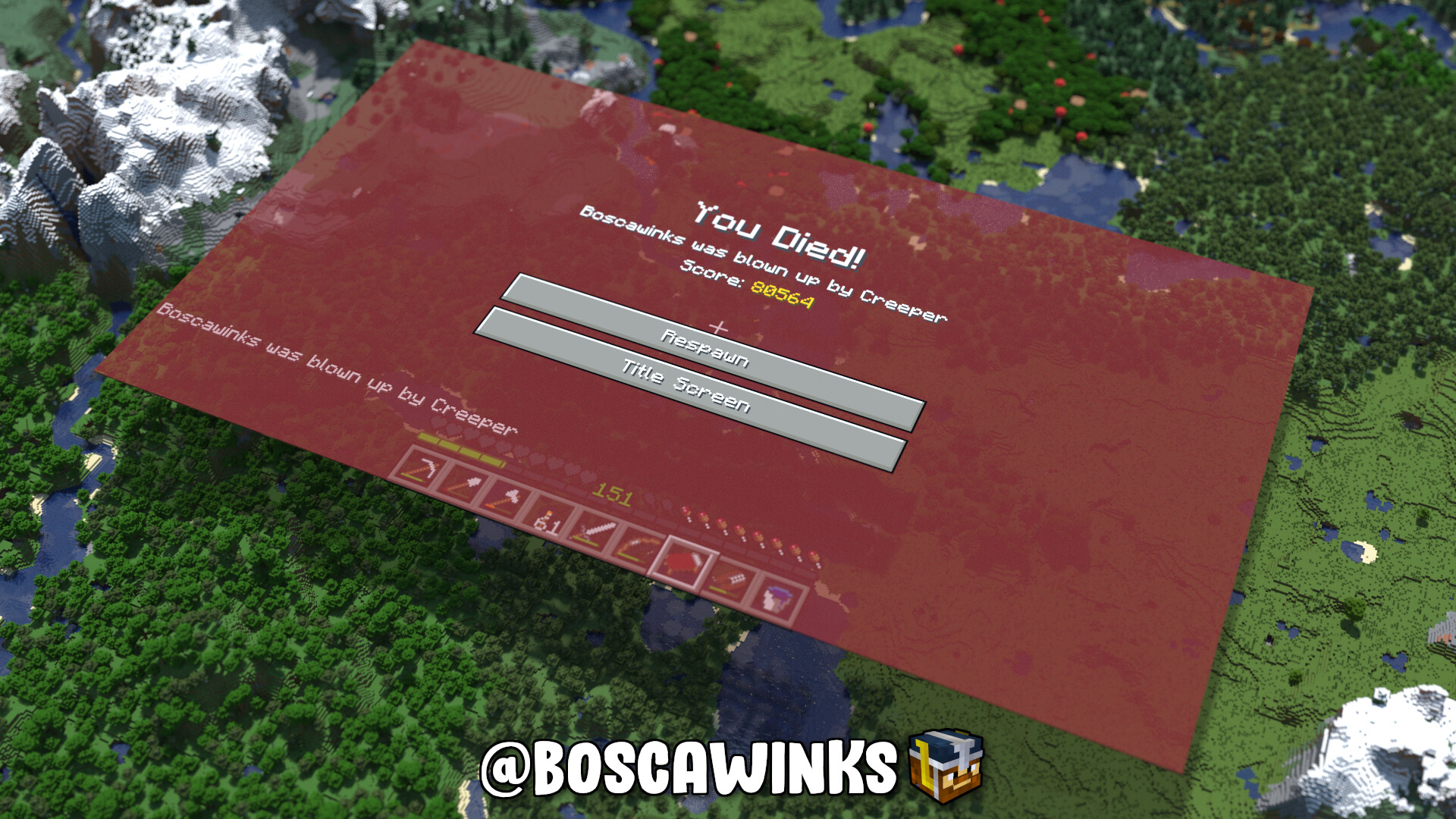 Death Screen XL Minecraft Map