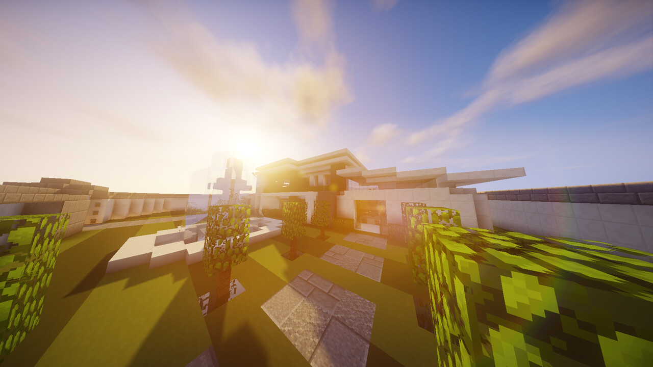 Huge Modern Minecraft Party House Minecraft Map