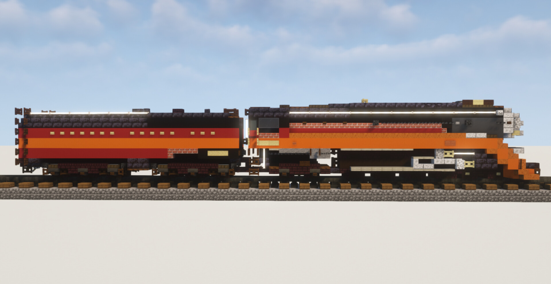 1.5:1 Scale Southern Pacific GS-4 4449 "Daylight" Minecraft Map