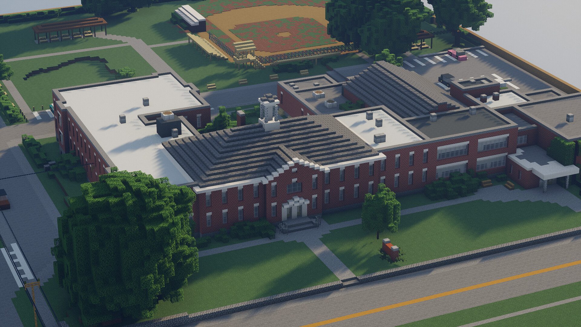 Suburban Highschool - Kentucky, 1956 Minecraft Map