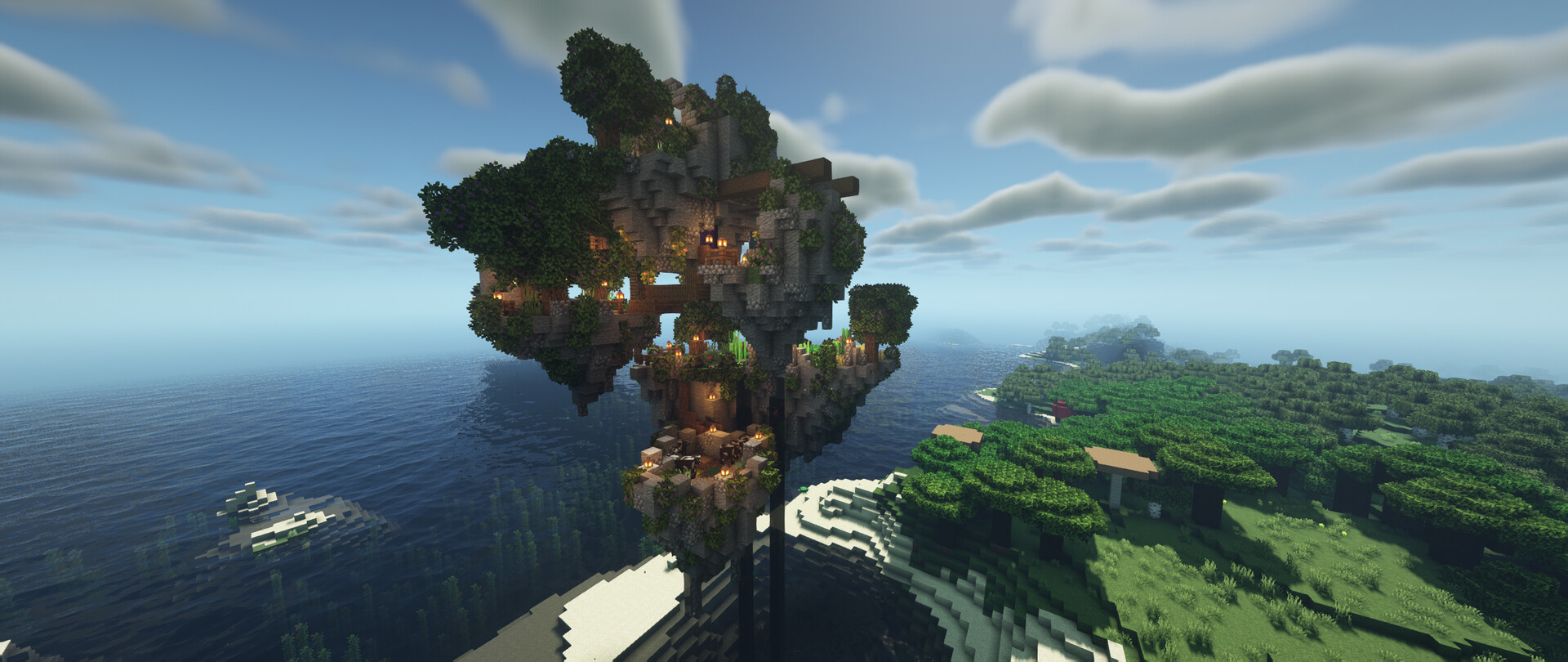 Floating Island Base Minecraft Map