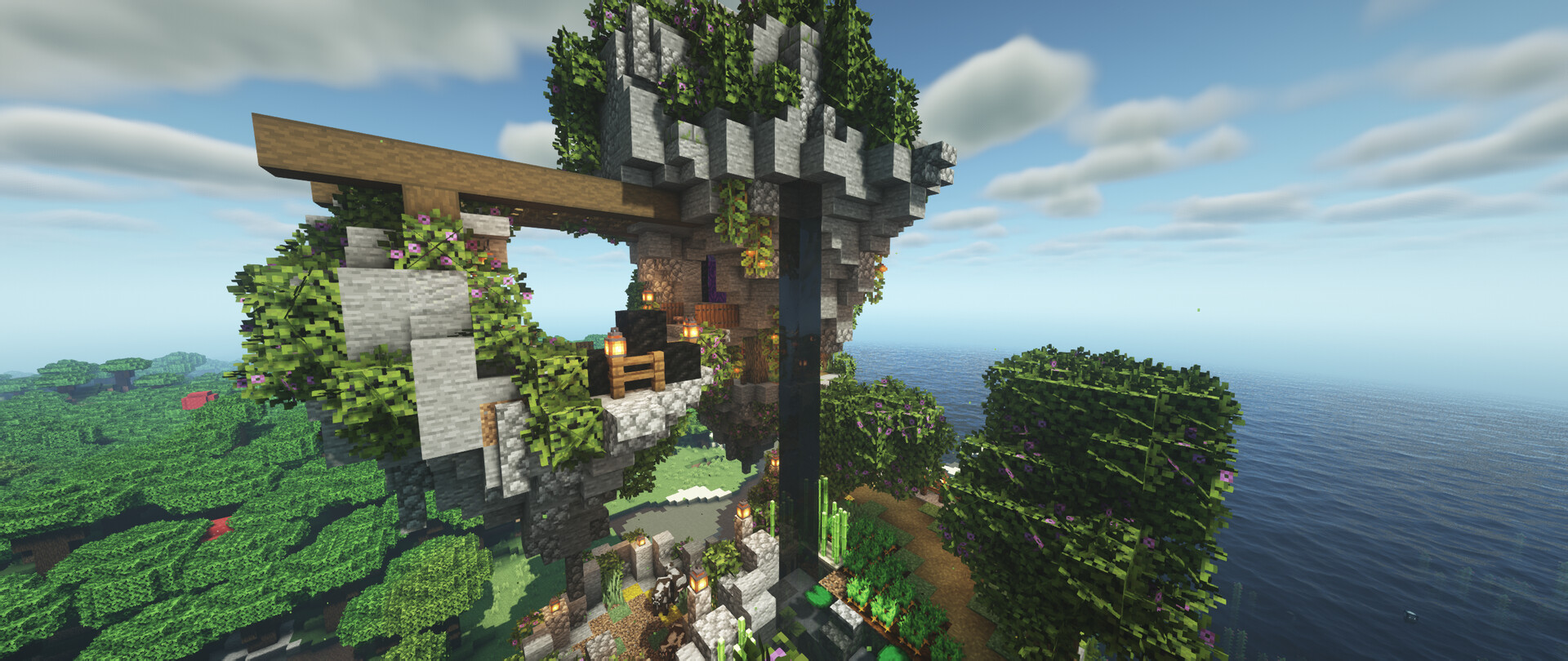 Floating Island Base Minecraft Map