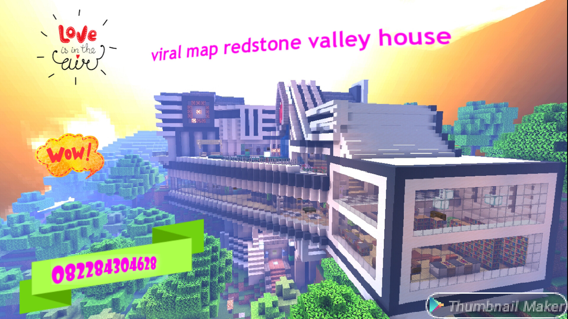 Map redstone valley house viral/ +shader 🌺🌺💞💞💞💞 Minecraft Map