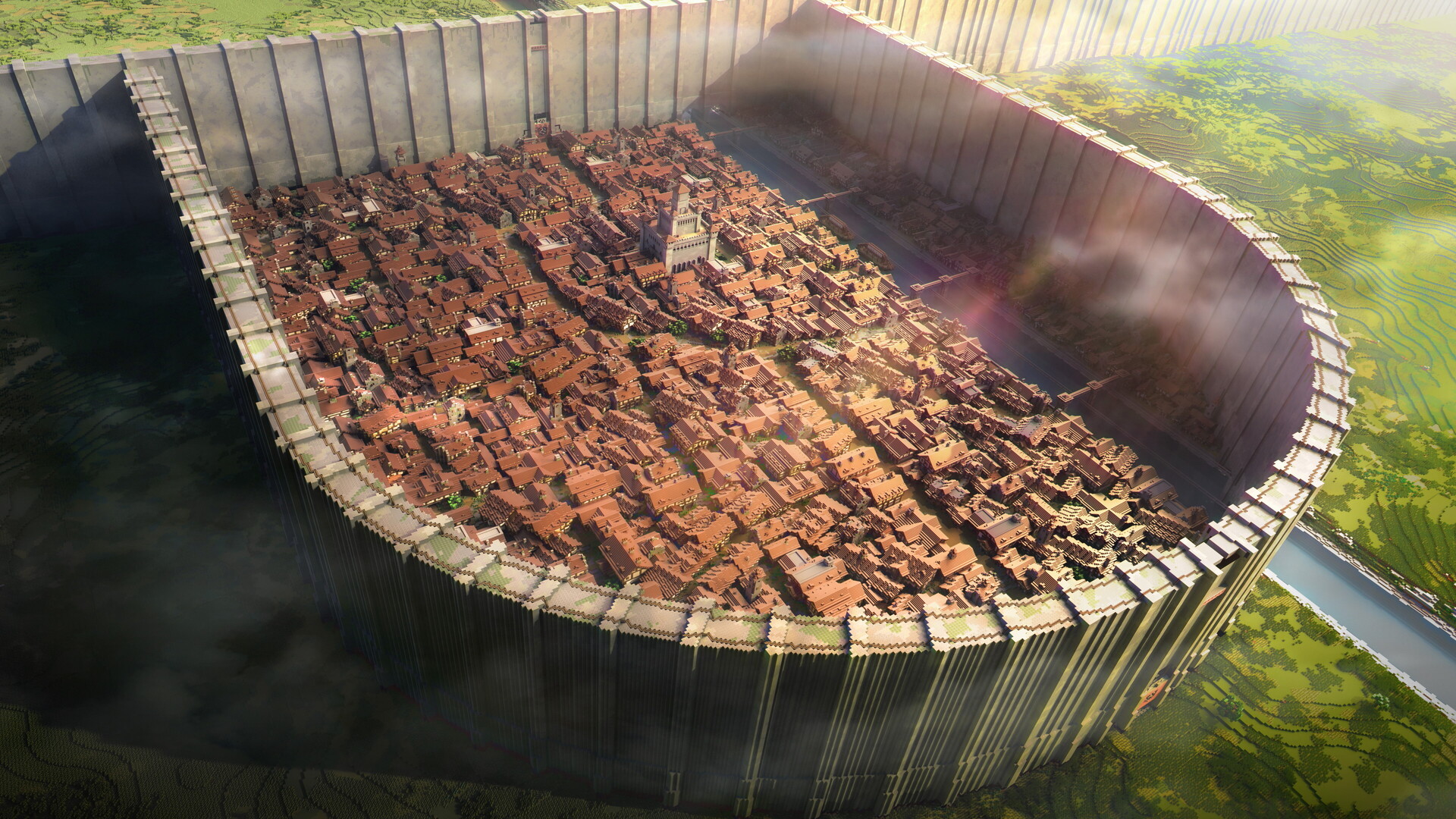 Attack On Titan - Shiganshina Minecraft Map