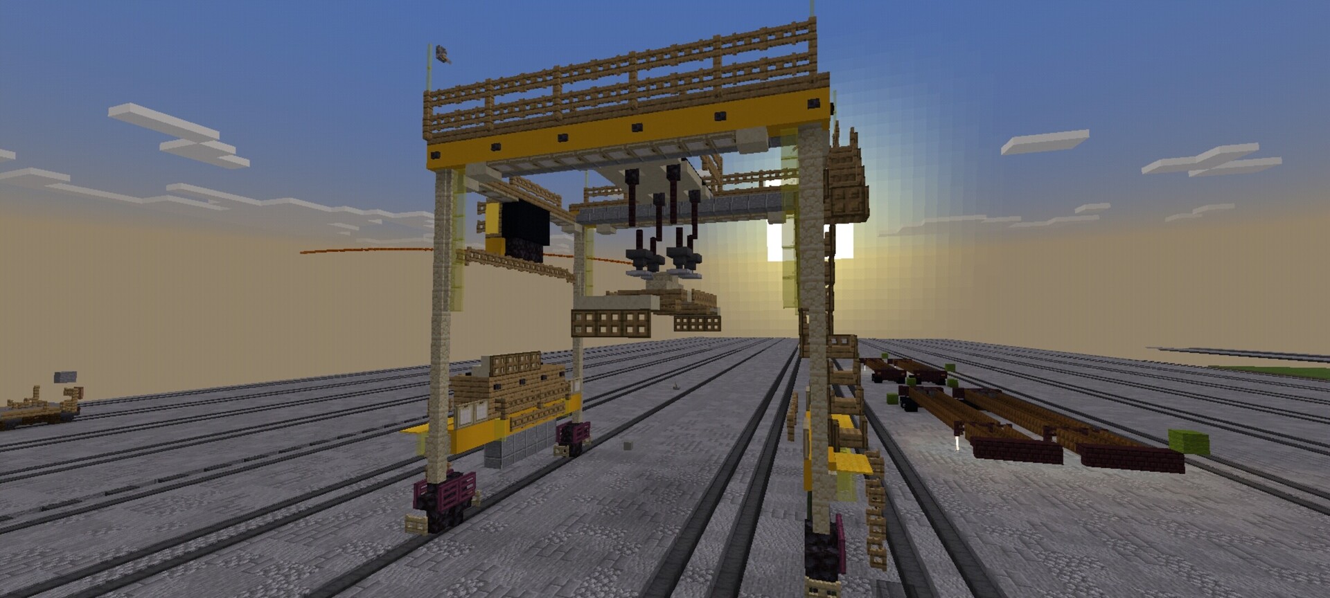 Rail mounted gantry crane Minecraft Map