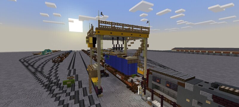 Rail mounted gantry crane Minecraft Map