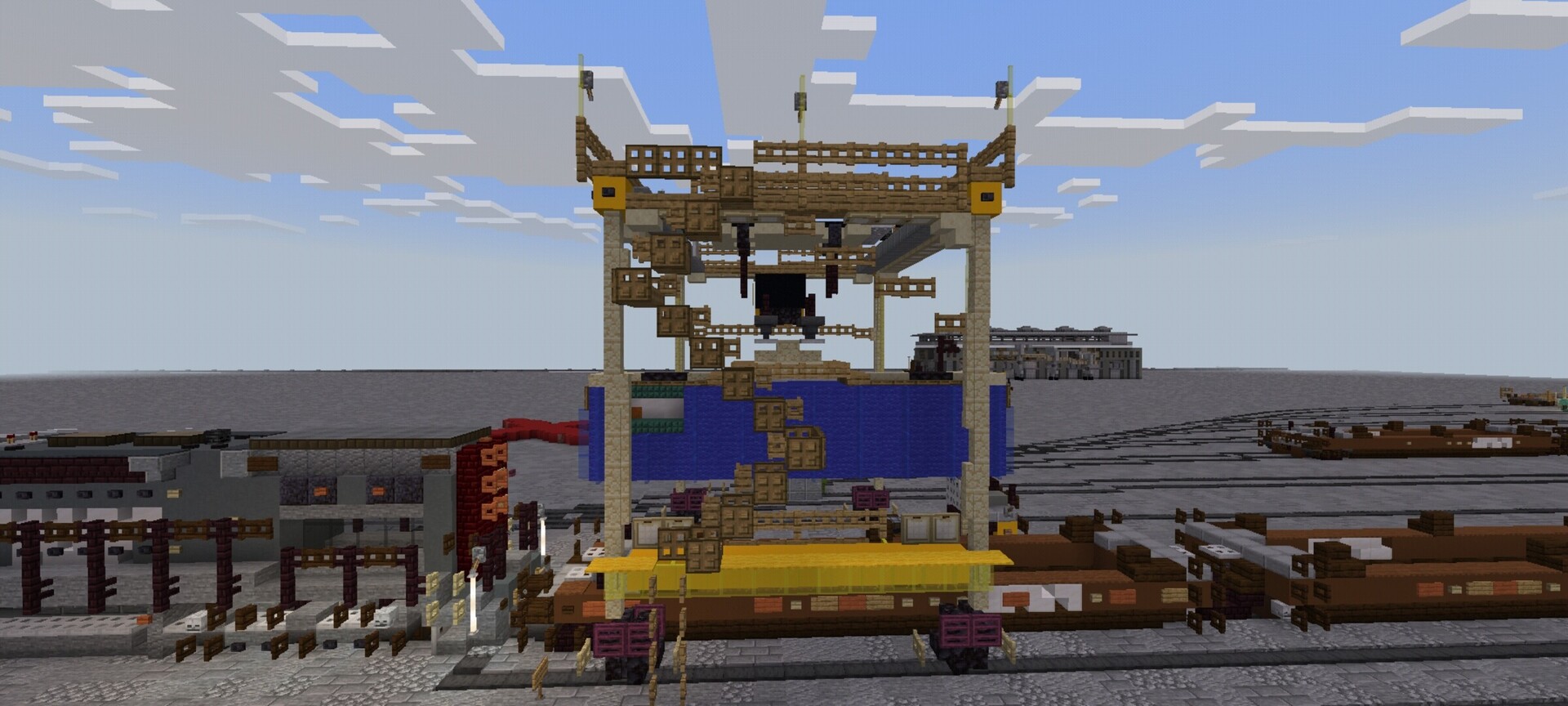Rail mounted gantry crane Minecraft Map