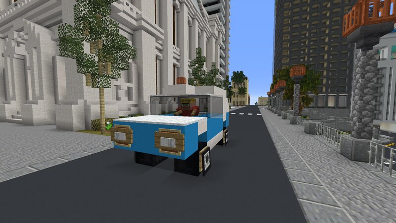 Blue Car Minecraft Map