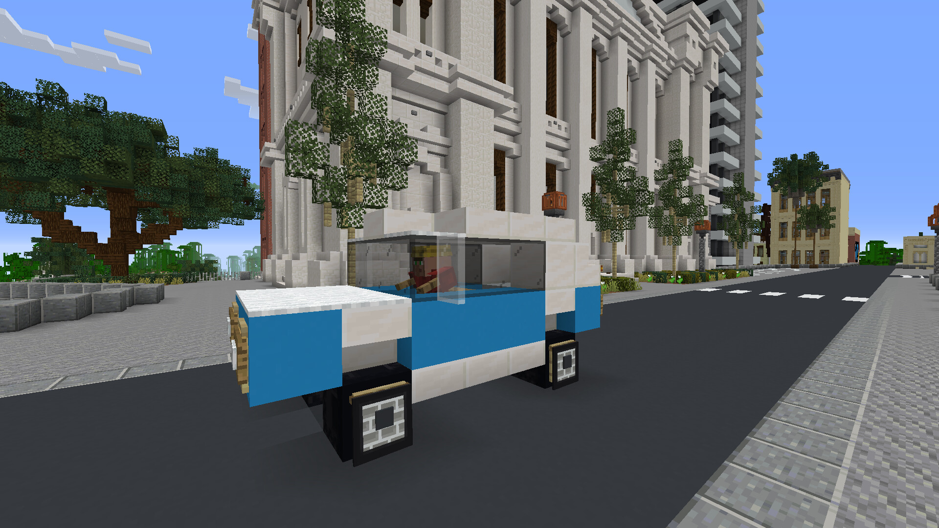 Blue Car Minecraft Map