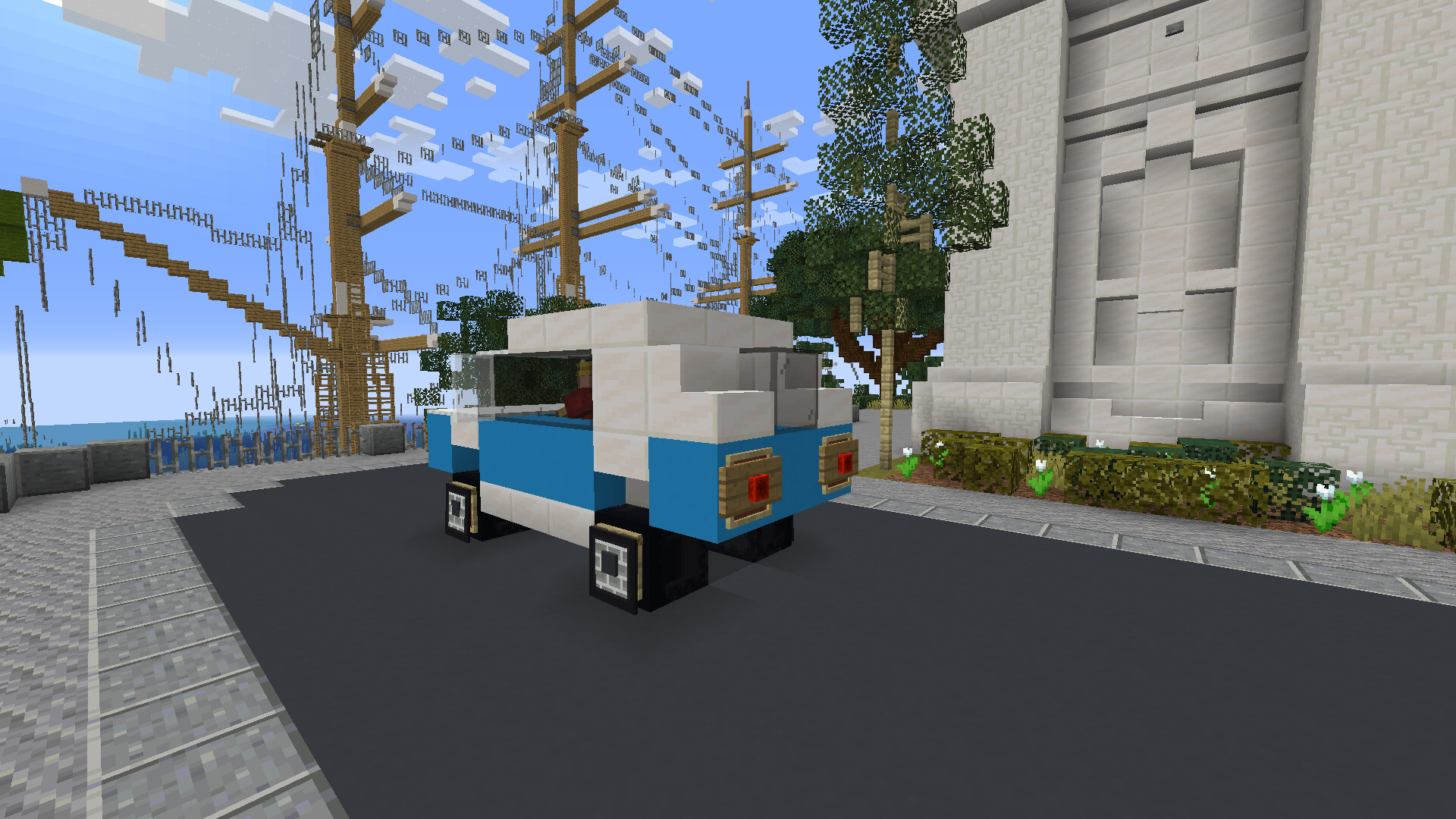 Blue Car Minecraft Map