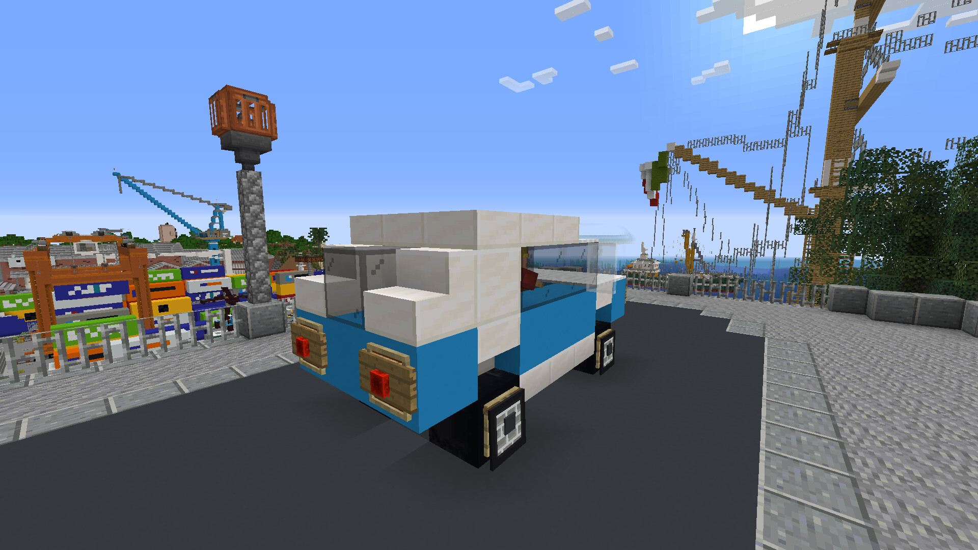 Blue Car Minecraft Map