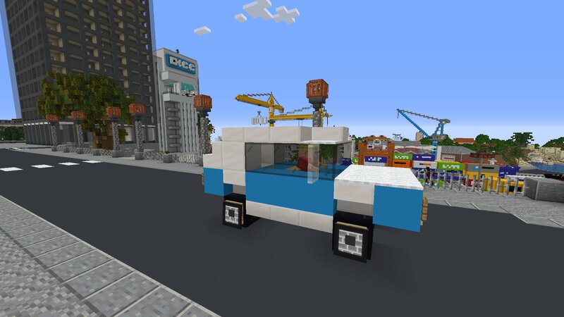 Blue Car Minecraft Map
