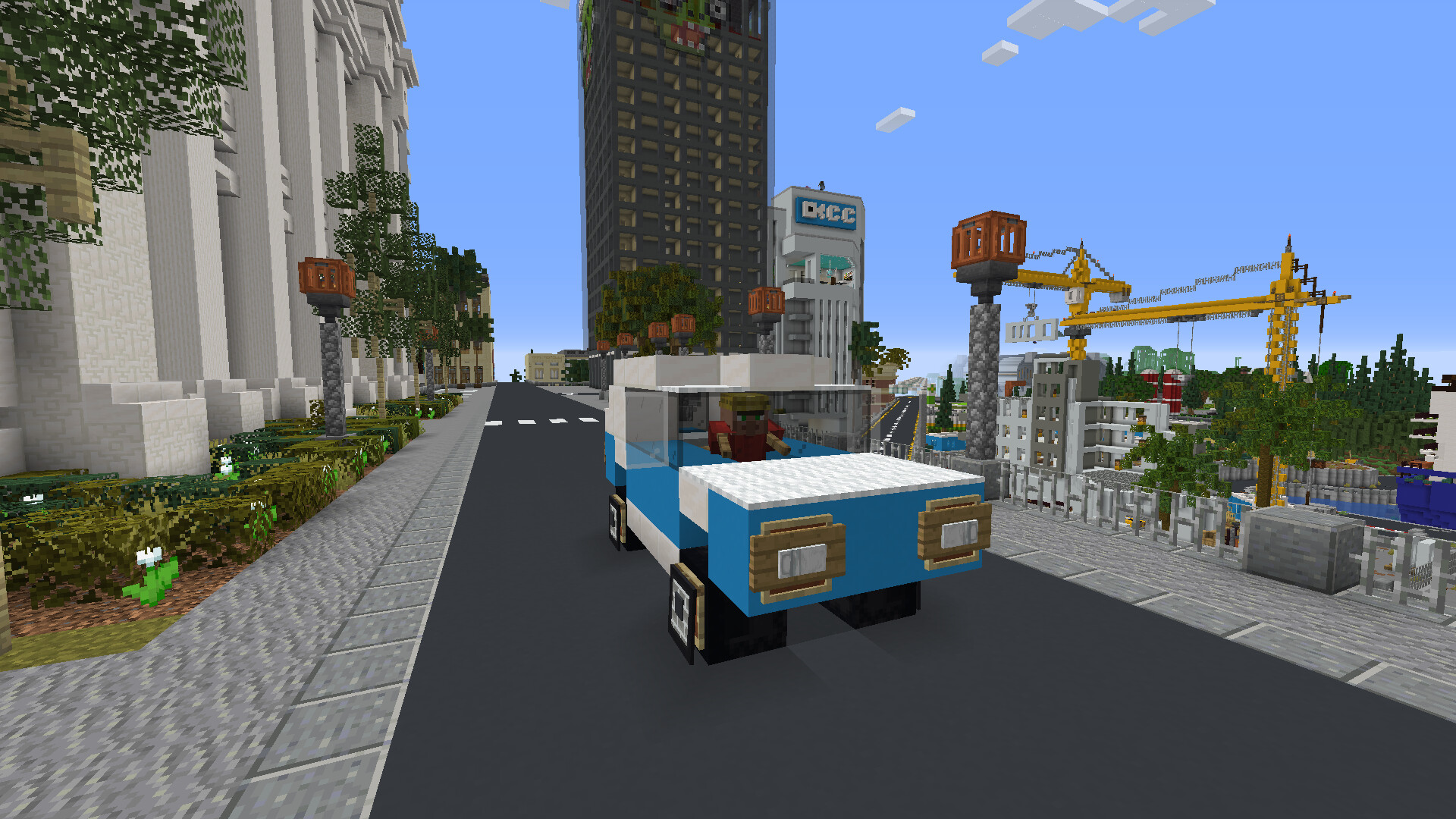 Blue Car Minecraft Map