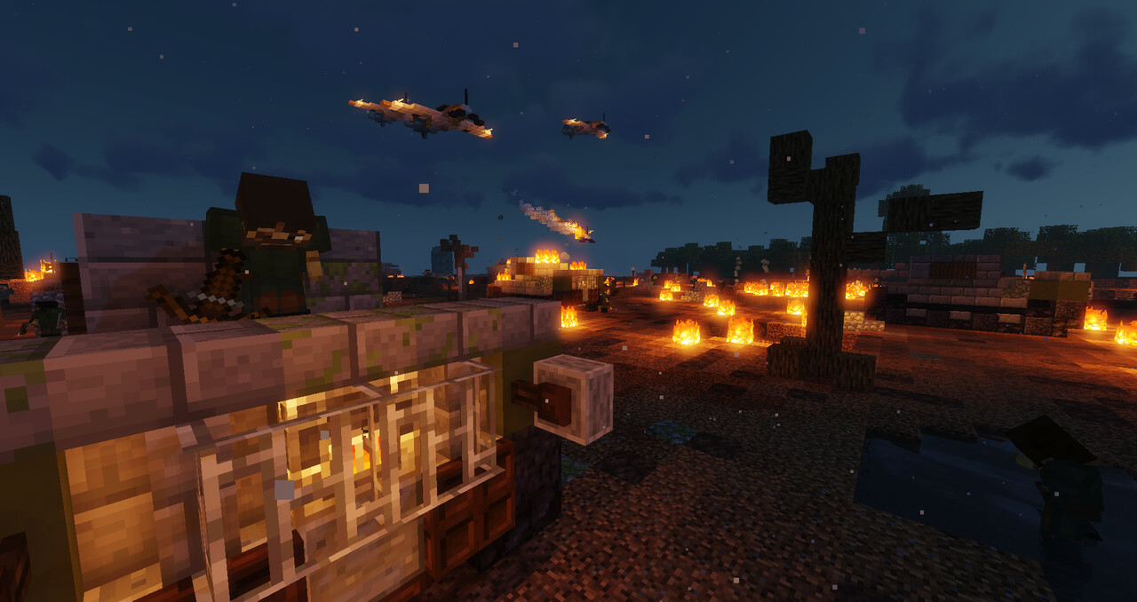 WW II Battlefield Diorama Minecraft Map