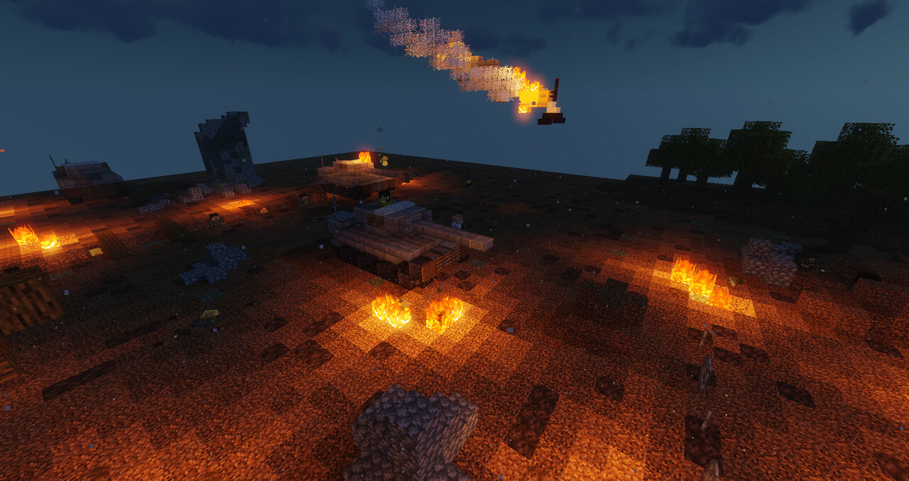 WW II Battlefield Diorama Minecraft Map