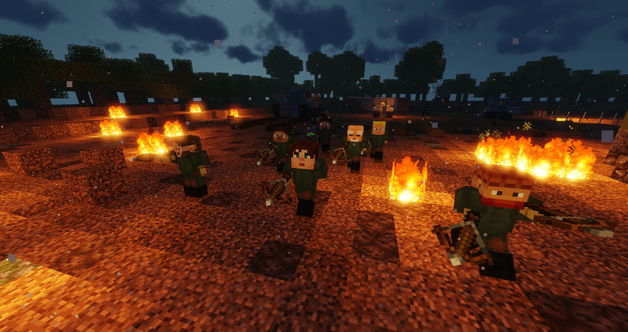 WW II Battlefield Diorama Minecraft Map