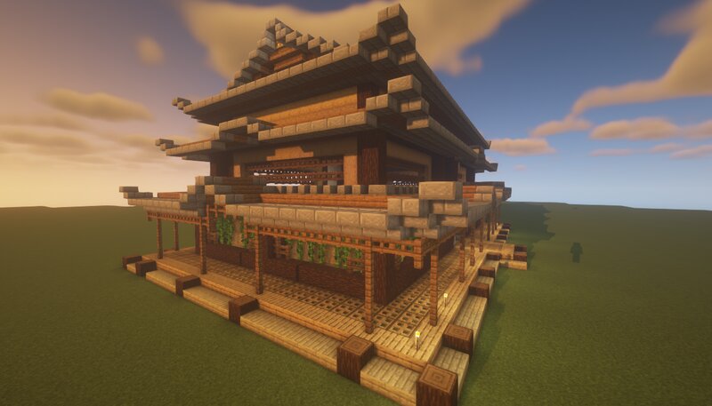 Dojo Trading Hall - [Japanese Inspired] Minecraft Map