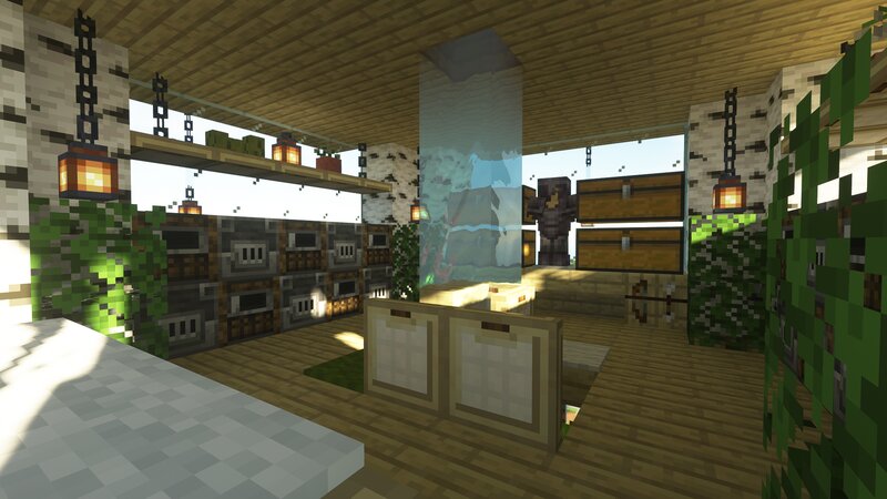 Beautiful Birch House Minecraft Map