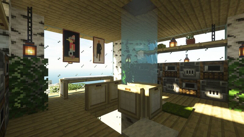 Beautiful Birch House Minecraft Map