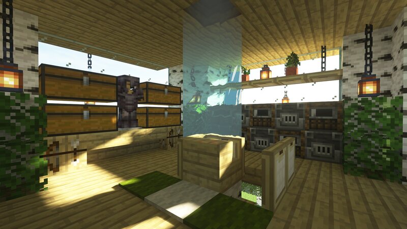 Beautiful Birch House Minecraft Map