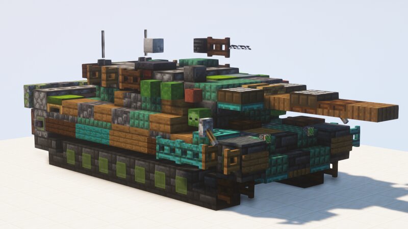 Leopard 2 A5 Main Battle Tank - 1.5:1 scale Minecraft Map