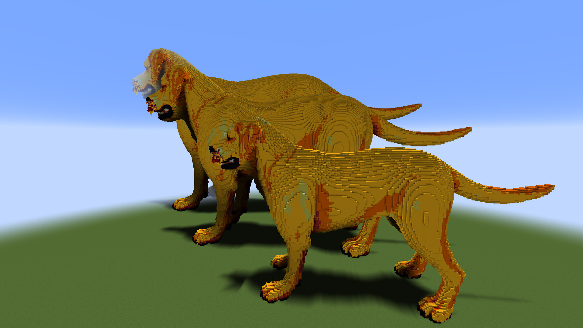 Labrador-Retriever Statue - four different sizes! Minecraft Map