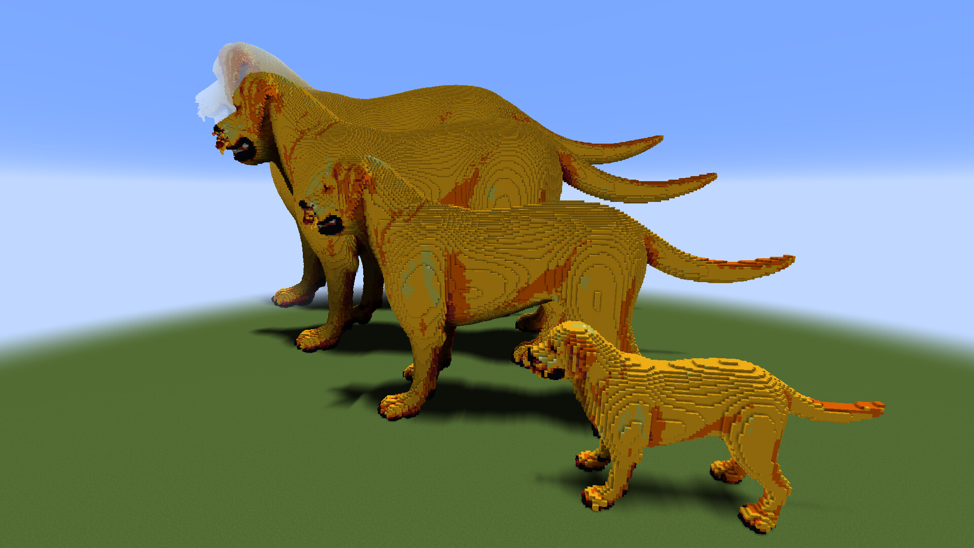 Labrador-Retriever Statue - four different sizes! Minecraft Map