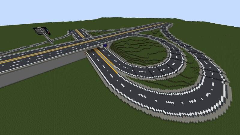 Roads, Intersection and Highways (Wecahop.com) Minecraft Map