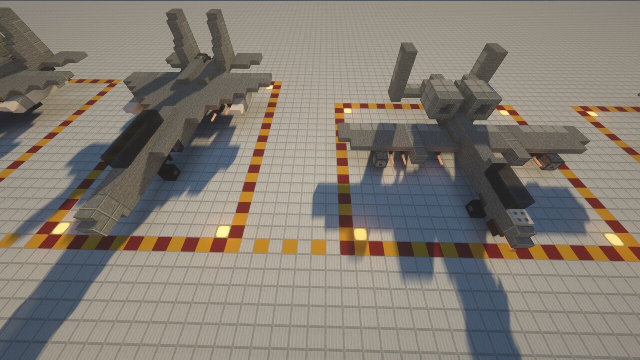 Compact CAS A-10 Warthog with Weapon Minecraft Map