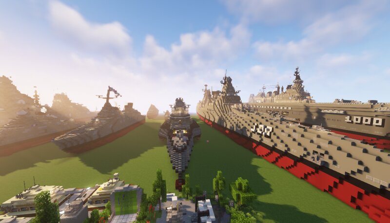 FUTURISTIC WARSHIPS AND TANKS Minecraft Map