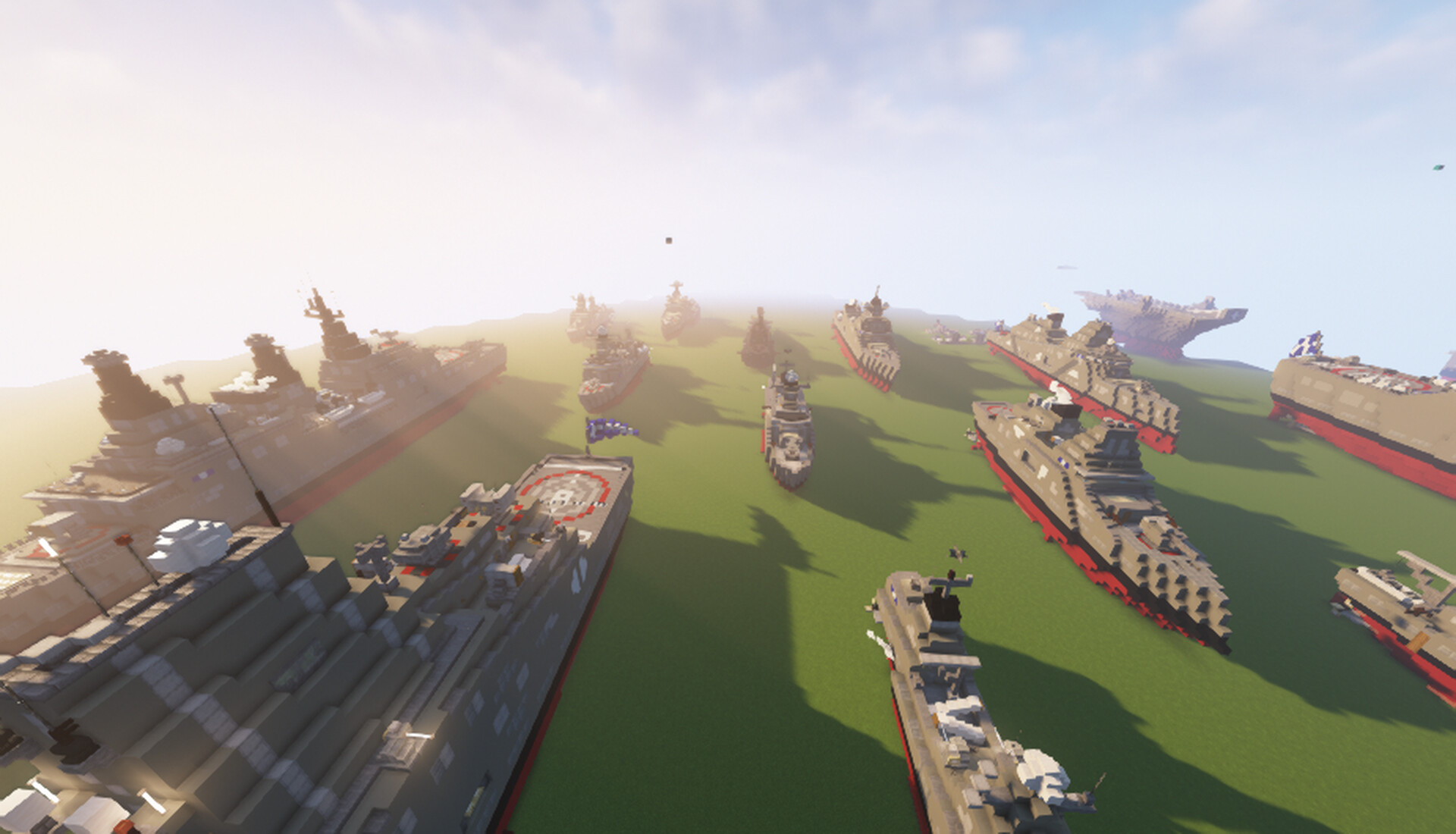 FUTURISTIC WARSHIPS AND TANKS Minecraft Map