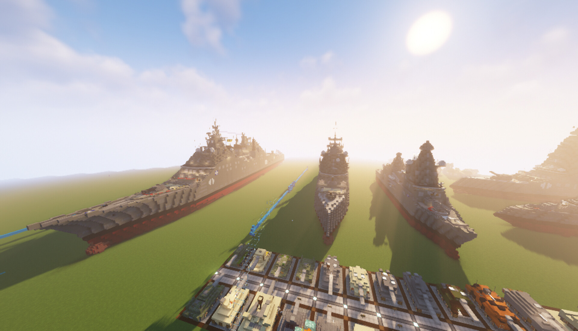 FUTURISTIC WARSHIPS AND TANKS Minecraft Map