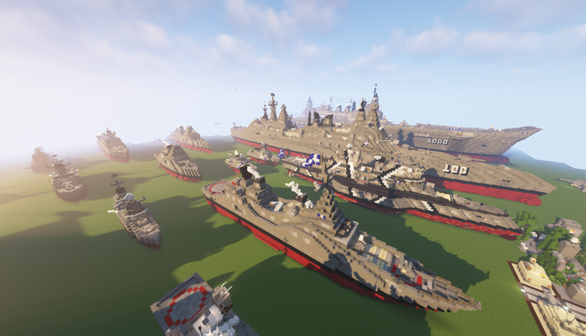 FUTURISTIC WARSHIPS AND TANKS Minecraft Map