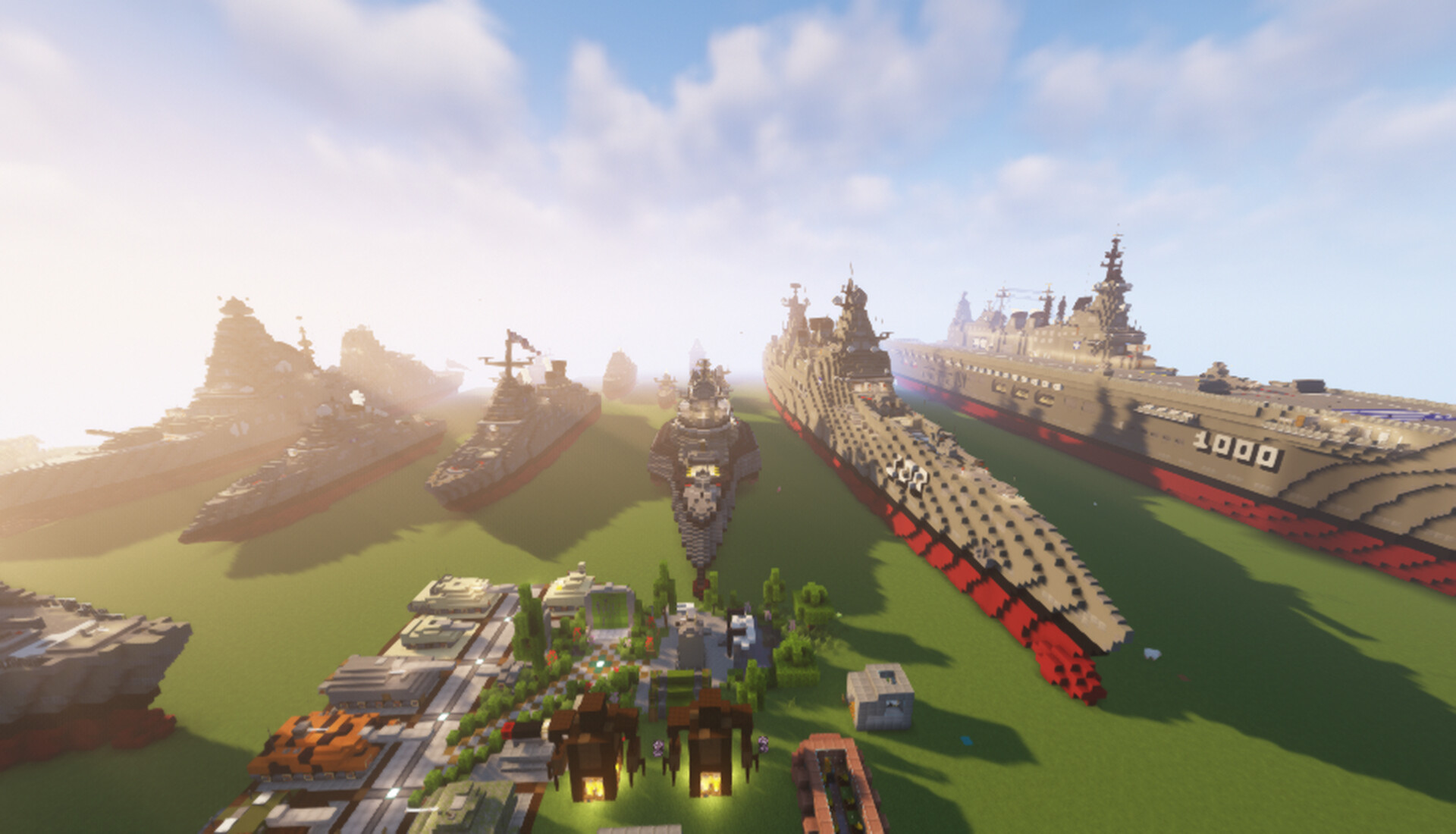 FUTURISTIC WARSHIPS AND TANKS Minecraft Map