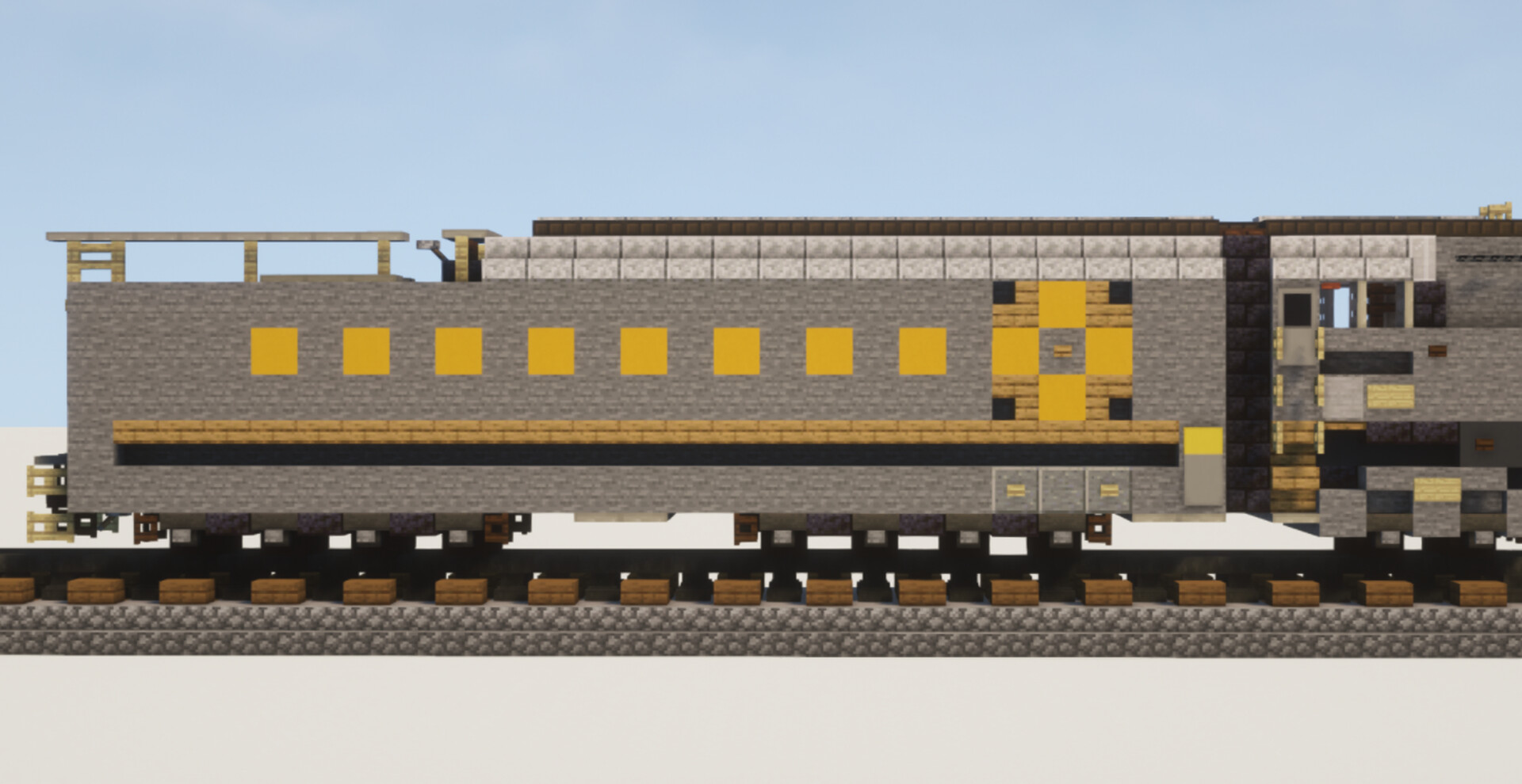 1.5:1 Scale Pennsylvania Railroad T1 Duplex Steam Locomotive Minecraft Map