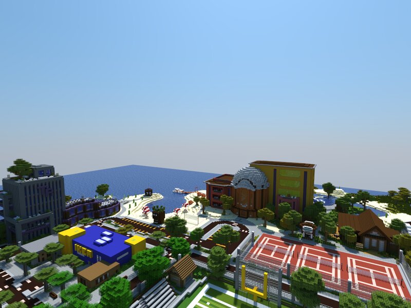 Coastal City on Natural Biomes (WIP) Minecraft Map