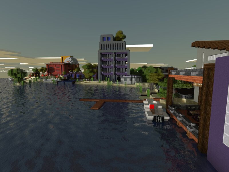 Coastal City on Natural Biomes (WIP) Minecraft Map