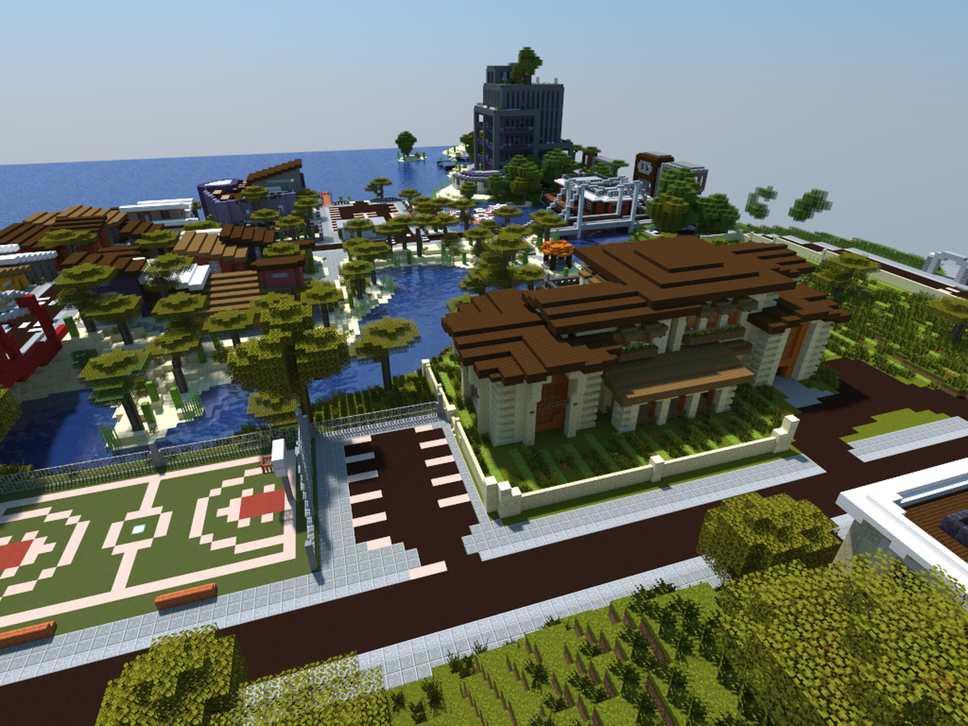 Coastal City on Natural Biomes (WIP) Minecraft Map
